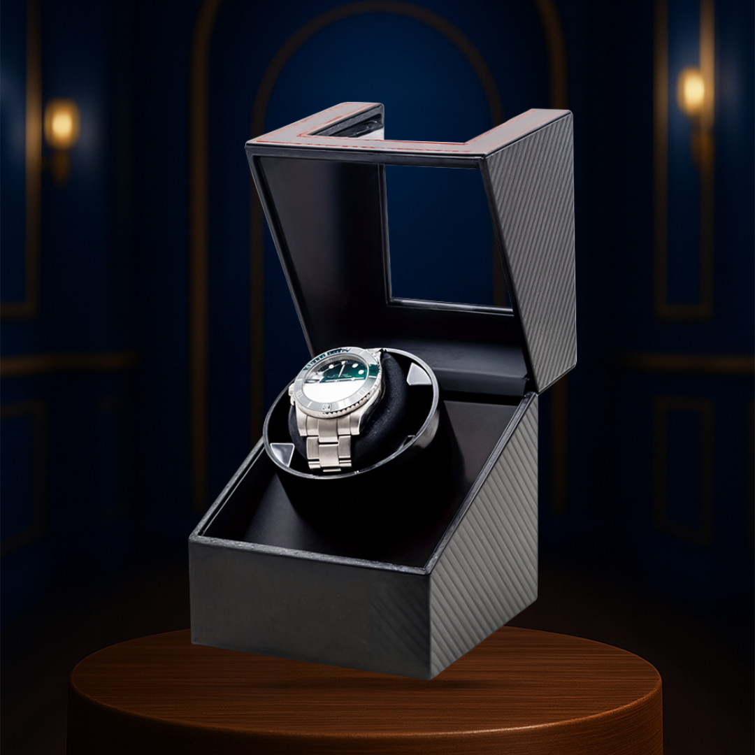 William | Single Automatic Clear Display Watch Winder – Thompson Watches