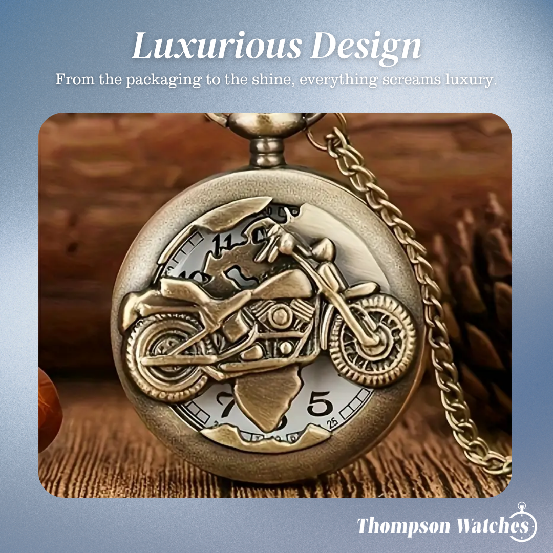 Luiz | Luxurious Motorcycle Pocket Watch | 45mm – Thompson Watches