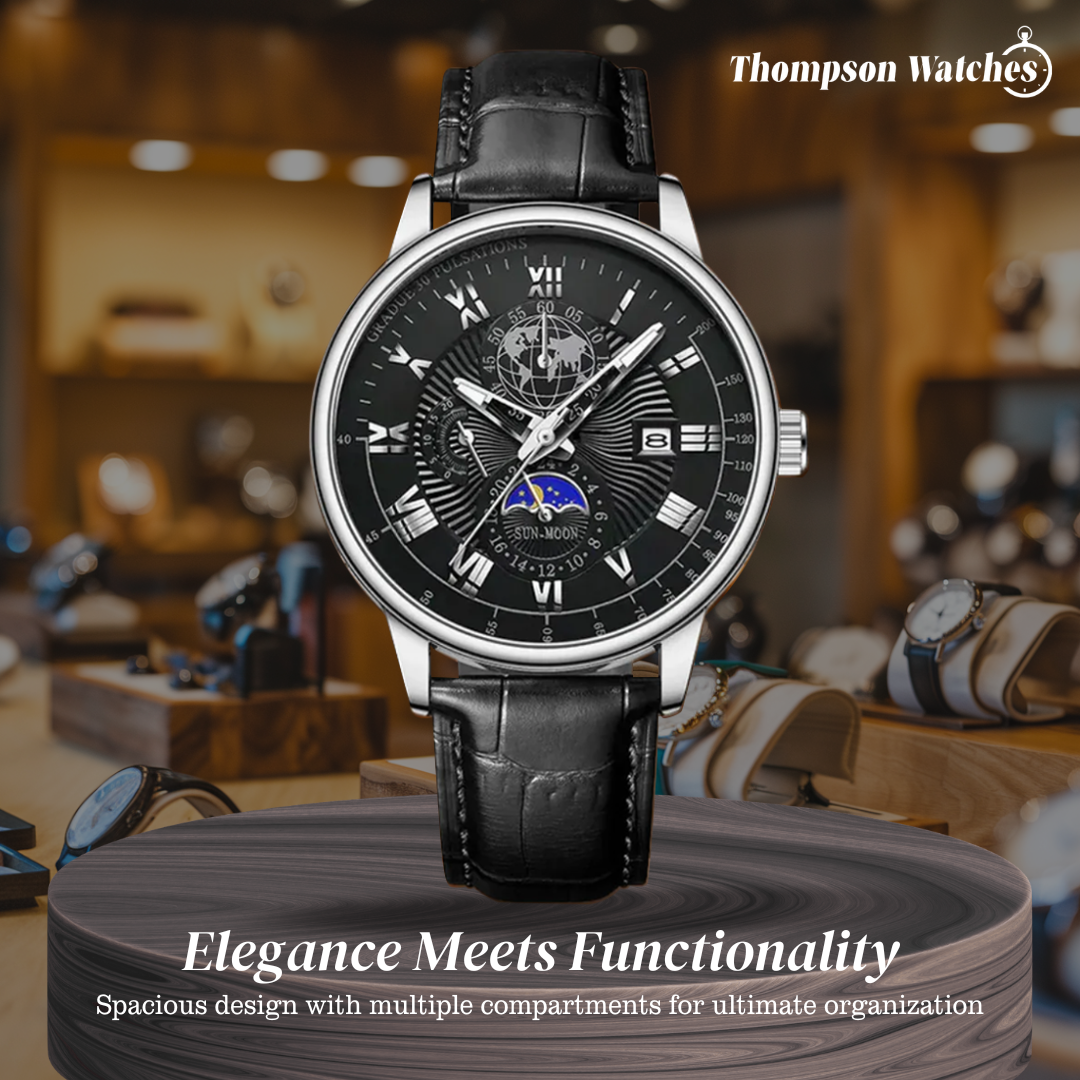 Julian | Global Voyager Moon Phase Watch | 40mm – Thompson Watches